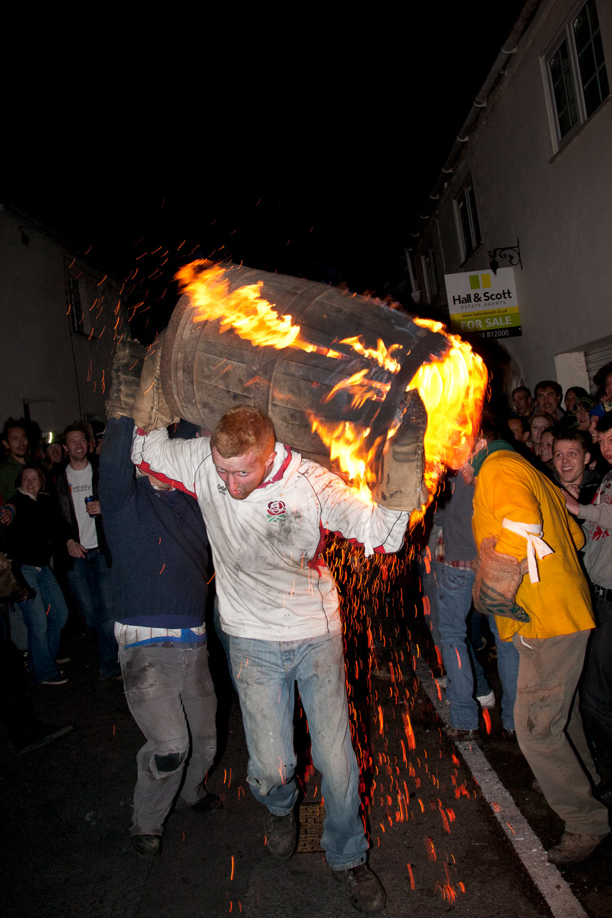 Burning Tar Barrels at Ottery St Mary | MasterPlan Mountaineering