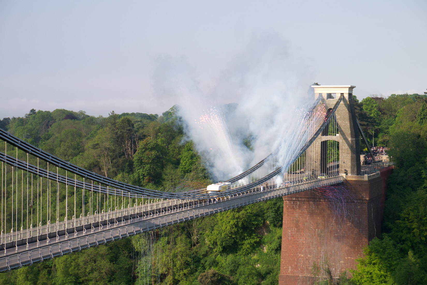 Olympic Torch on Clifton Suspension Bridge | MasterPlan Mountaineering